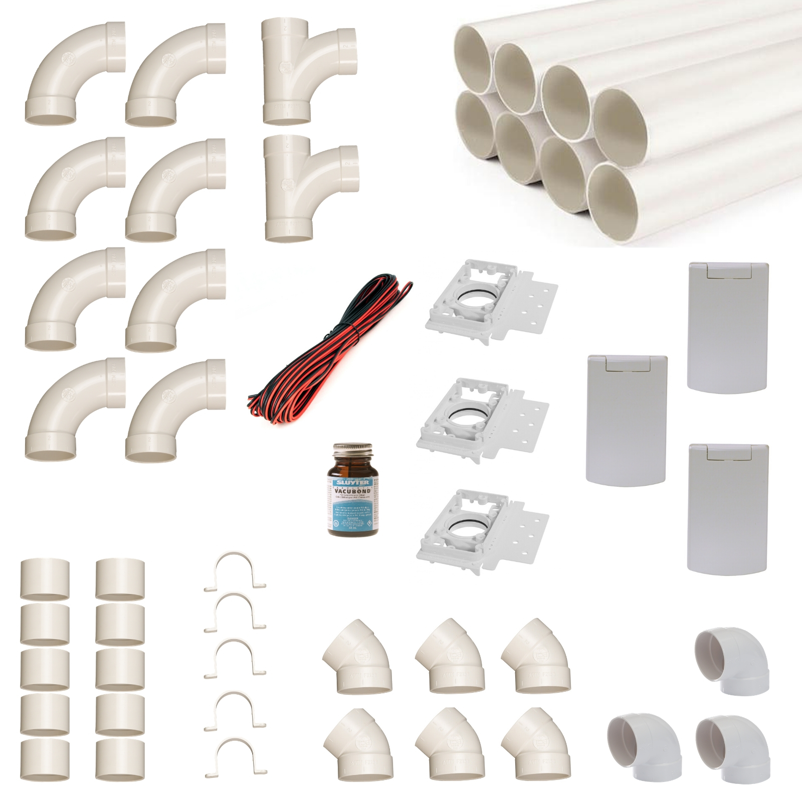 Installation Kit for 3 Inlet Valves incl. Vacuum Pipe | R-VEX | CVK03S.5